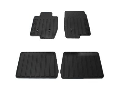 OEM Ford 7A2Z-7813300-A - Floor Mats - All-Weather Thermoplastic Rubber, Black