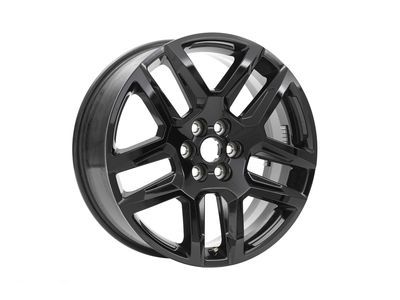 OEM GM 84208837 - 20X8-Inch Aluminum 5-Split-Spoke Wheel Rim In Gloss Black