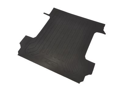 OEM GM 84050996 - Bed Mat in Black with Bowtie Logo for Short Bed Models