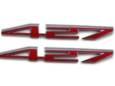 OEM GM 17803320 - 427 Hood Emblems in Red