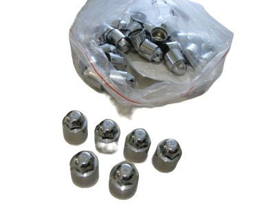 OEM GM 12499427 - M27x2 Lug Nut Caps in Chrome