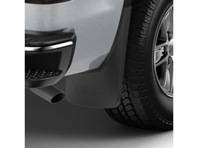 OEM GM 22894866 - Rear Molded Splash Guards in Black with GMC Logo