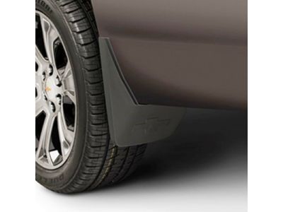 OEM GM 84938120 - Rear Splash Guards in Black with Bowtie Logo