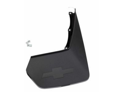 OEM GM 84938120 - Rear Splash Guards in Black with Bowtie Logo