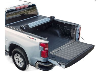 OEM GM 19418642 - Standard Bed Hard Rolling Tonneau Cover in Black by REV