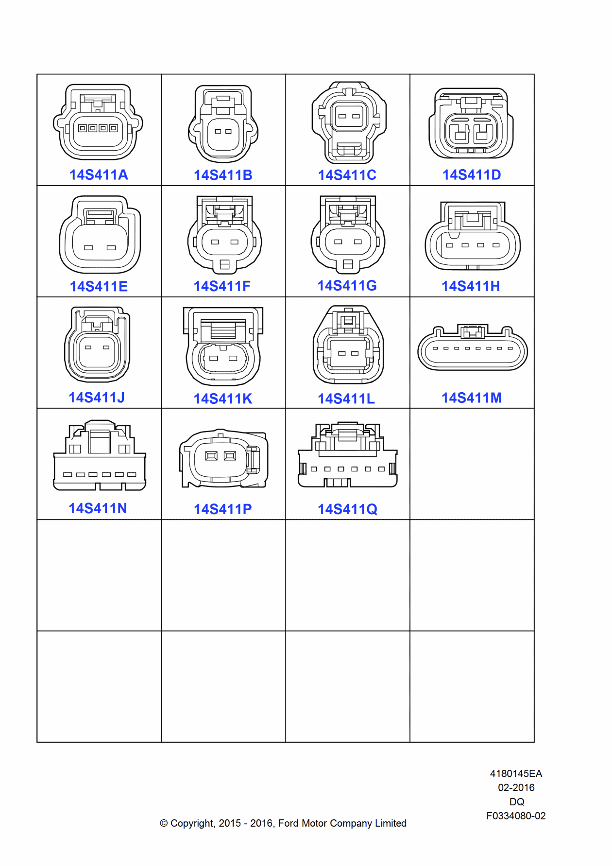 OEM Ford DU2Z-14S411-ALA - Wire Assembly