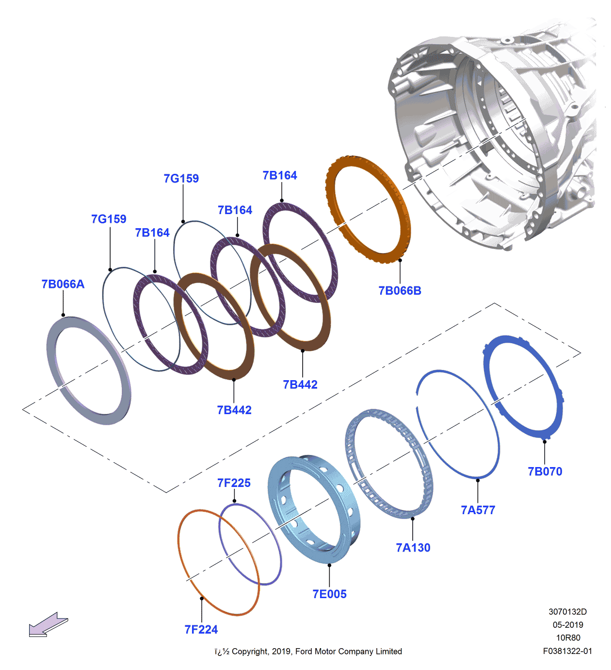OEM Ford HL3Z-7B066-AB - Spacer