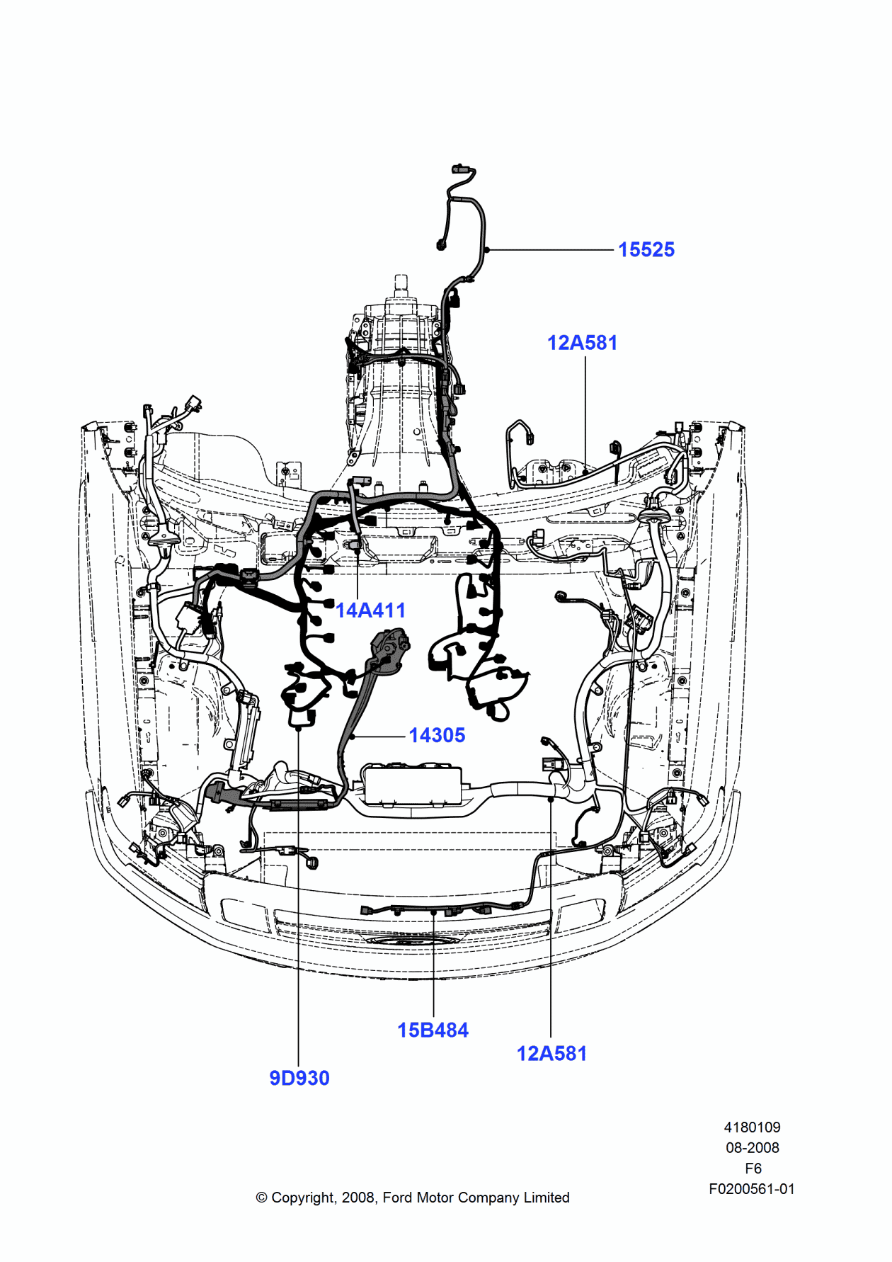 OEM Ford 9L3Z-9D930-EA - Wire Assembly
