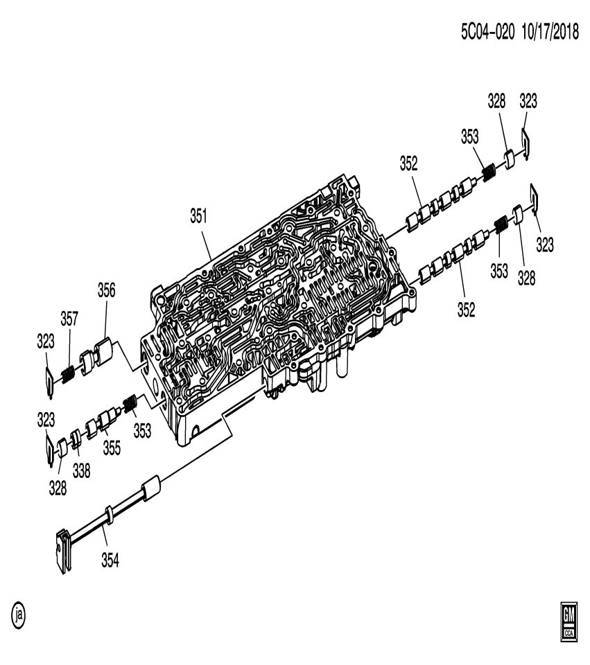 GM 24251431 Control Valve Lower Body Assembly (Service Only)