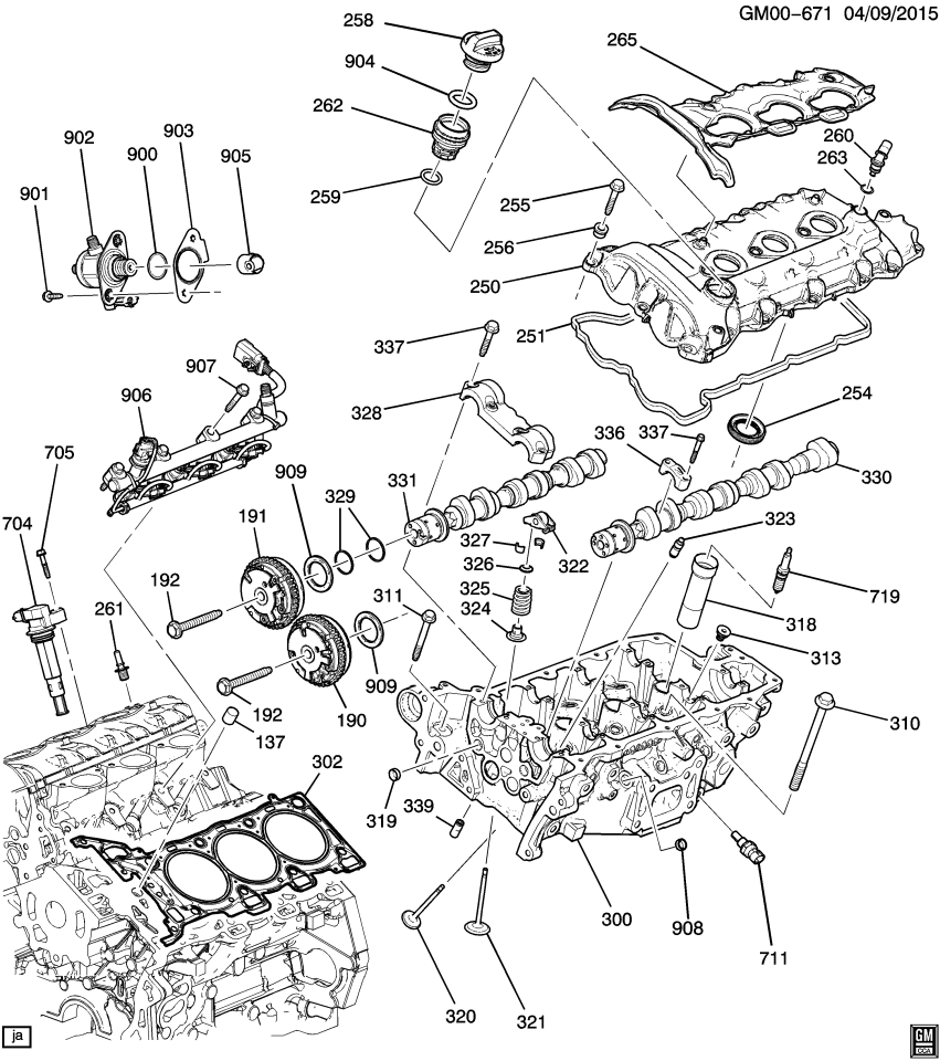 GM 12684830 Actuator Asm-Camshaft Position