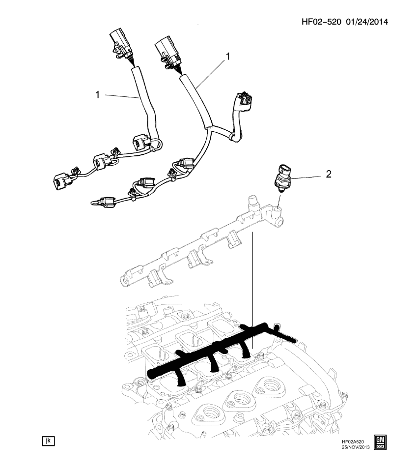 GM 12635273 Sensor Asm-Fuel Injection Fuel Rail Fuel Pressure