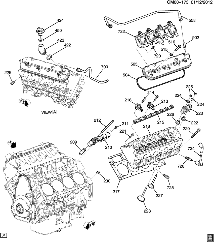 GM 12675871 Cylinder Head