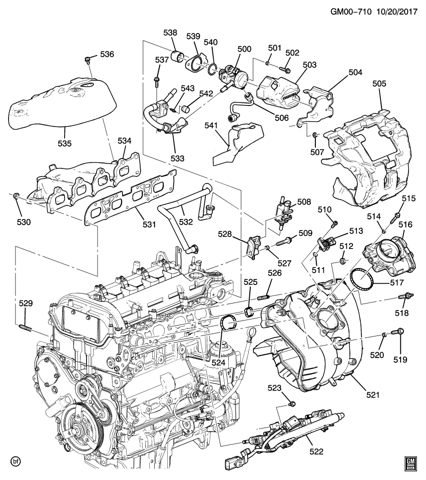 GM 12670834 Throttle Body