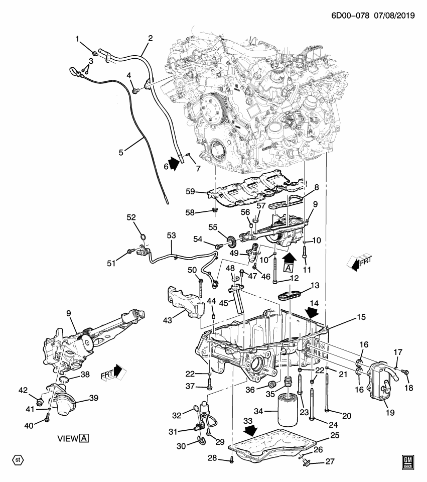 GM 12647081 Seal-Oil Pan High Pressure Portion