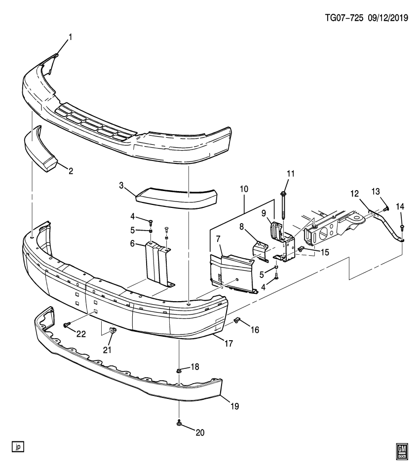 GM 23275746 Deflector Asm-Front Compartment Air