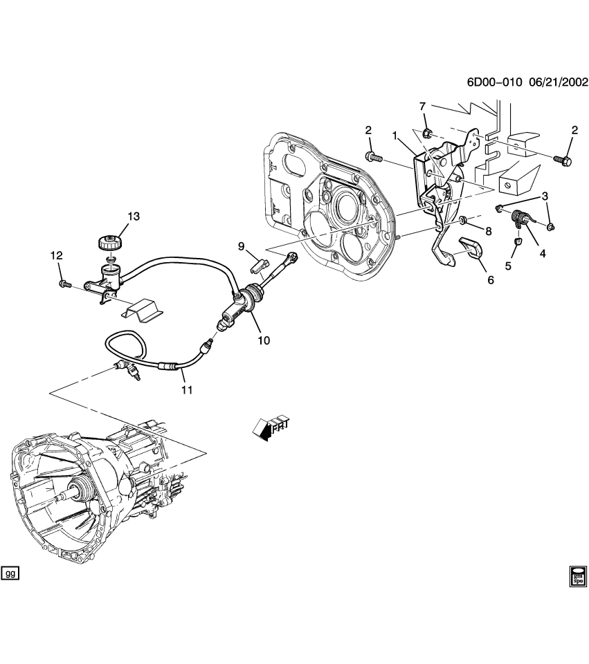 OEM GM 19181686 - Spring, Clutch Pedal Return