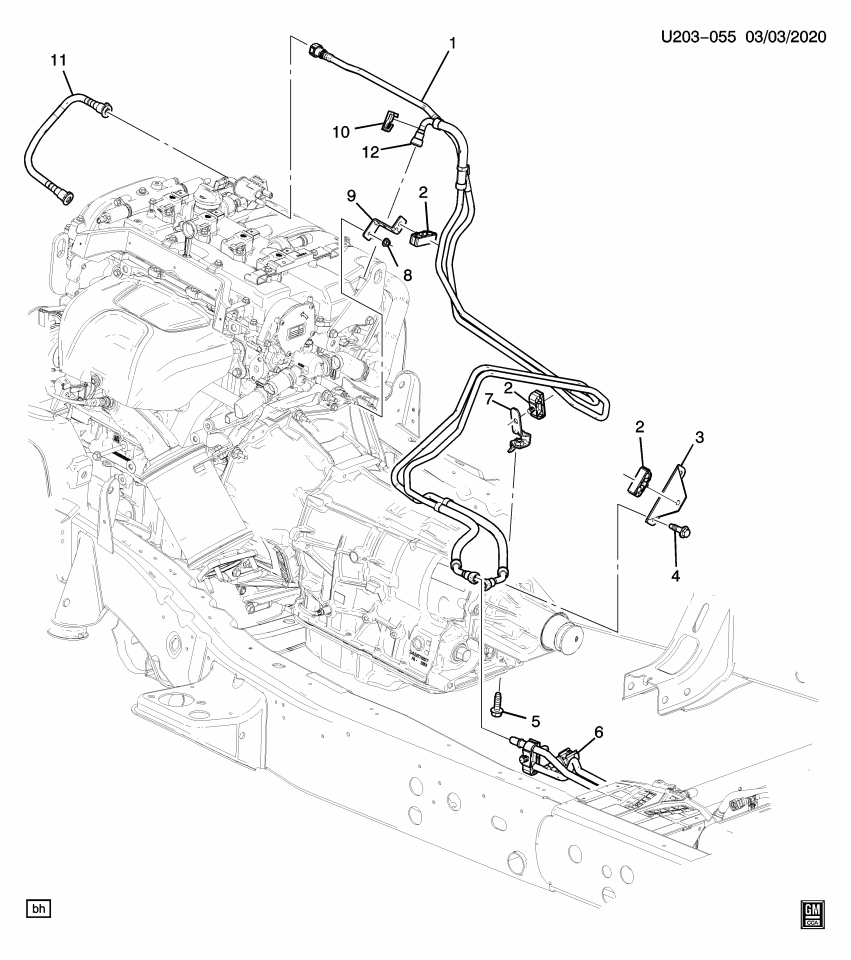 OEM GM 12633415 - Tube Asm-Evap Emission Canister Purge