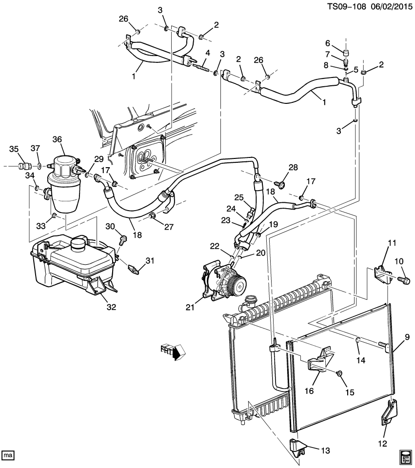 OEM GM 19213212 - Tube Asm, A/C Evaporator