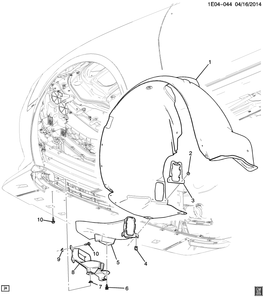 OEM GM 22943667 - Bracket Asm-Front Bumper Fascia Lower