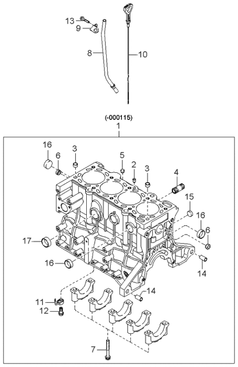 OEM Kia 0K9A010305 - Plug-Oil Control