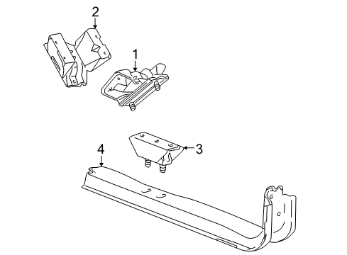 Ford F81Z-6068-AA Engine Support Insulator Assembly
