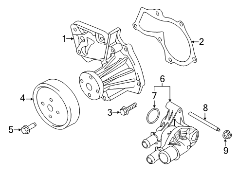 Ford DS7Z-8501-E Water Pump Assembly