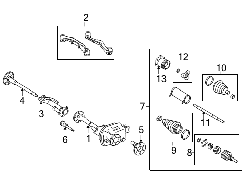 GM 20875738 Front Wheel Drive Shaft Assembly