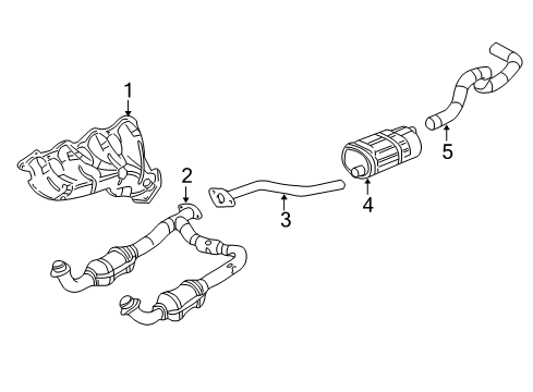 GM 12605246 Engine Exhaust Manifold Assembly