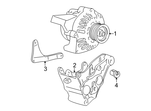 GM 10233233 Bracket,Generator & P/S Pump