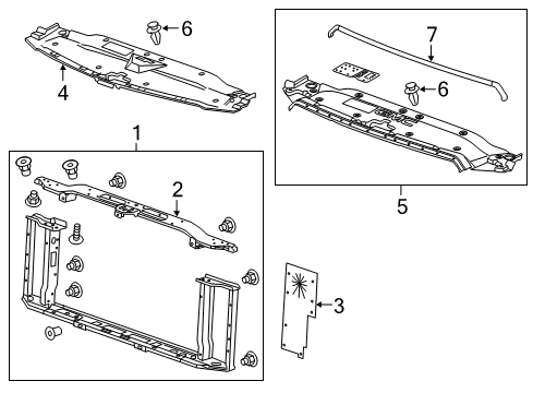 GM 84366720 SUPPORT ASM-RAD LWR