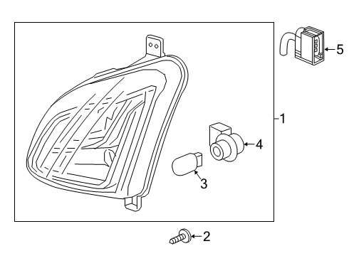 GM 84314382 Harness Asm-Front Fog Lamp & Front Object Sensor