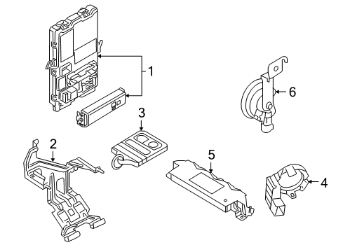 Ford 9R3Z-15604-F Alarm/Keyless Lock System Kit