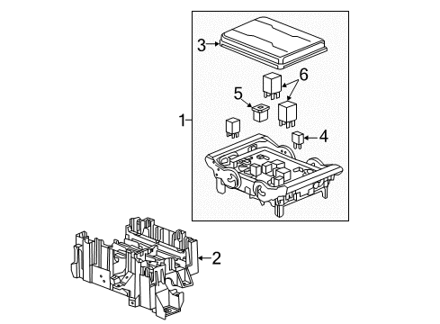 GM 84114437 Block Asm-Engine Wiring Harness Junction