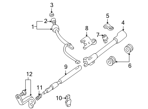 Ford F2DZ-7D282-A Selector Lever