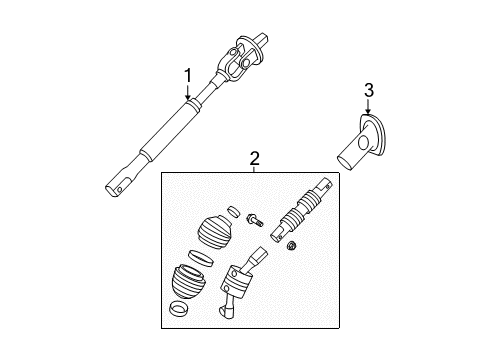 GM 25979051 Steering Gear Coupling Shaft Assembly