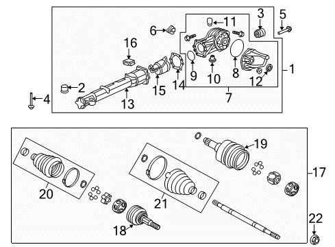 GM 23217358 Housing Asm-Rear Wheel Drive Differential Carrier
