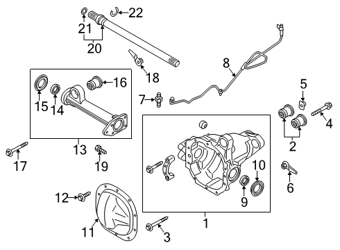 Ford 7L1Z-3219-B Intermed Shaft