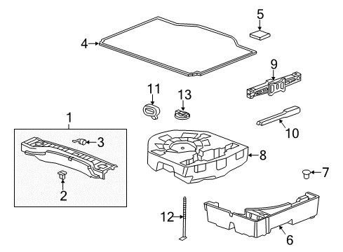 GM 11518460 Support Panel Clip