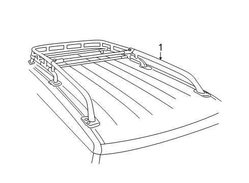 OEM Toyota PT278-35120 - Roof Rack
