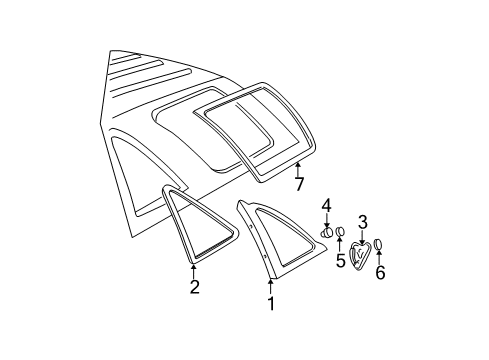 OEM GM 15769767 - Window Asm-Body Side Vent