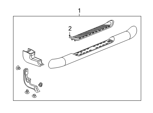 OEM GM 84011362 - Step Bar Assembly