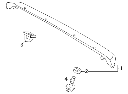 OEM Toyota 76872-13020 - Spoiler Gasket