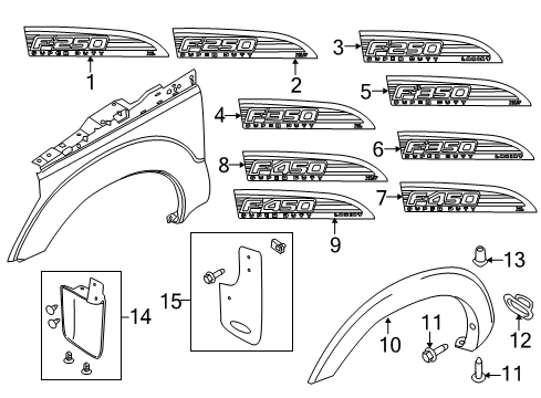 OEM Ford BC3Z-16039-APTM - Wheel Opening Molding