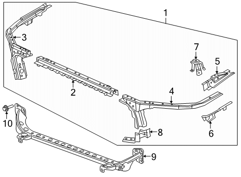 OEM GM 22978139 - Bracket