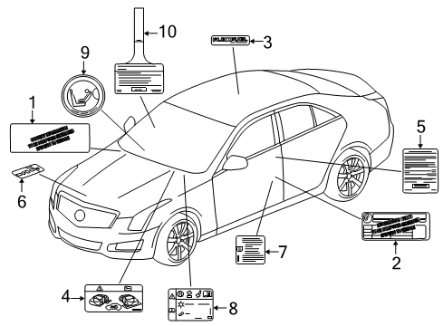 OEM GM 22799917 - Info Label