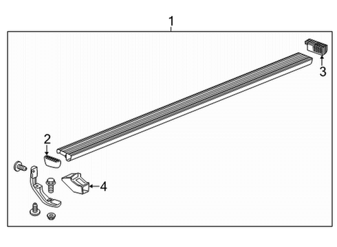 OEM GM 84388997 - Step Bar Assembly
