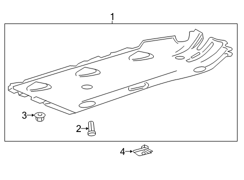 OEM GM 23455421 - Underbody Shield