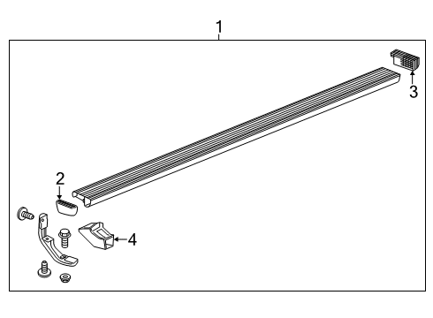 GM 84081714 Step Bar Assembly