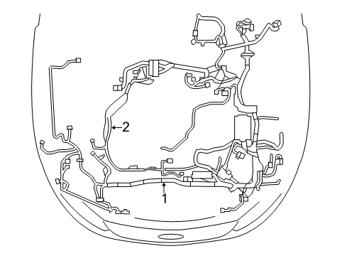 OEM Ford AE5Z-14A411-AA - Wire
