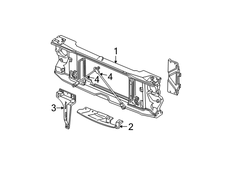 OEM GM 15714371 - Baffle-Radiator Support